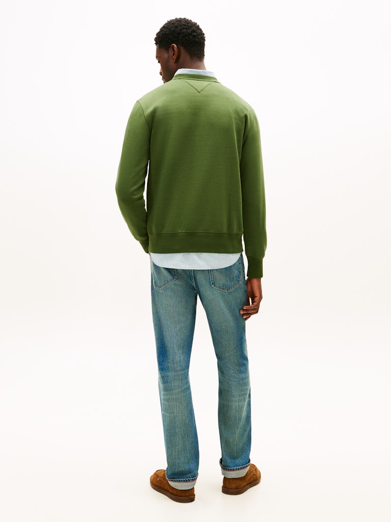 TOMMY HILFIGER TOMMY LOGO SWEATSHIRT - MOUNTAIN PINE – T W Menswear